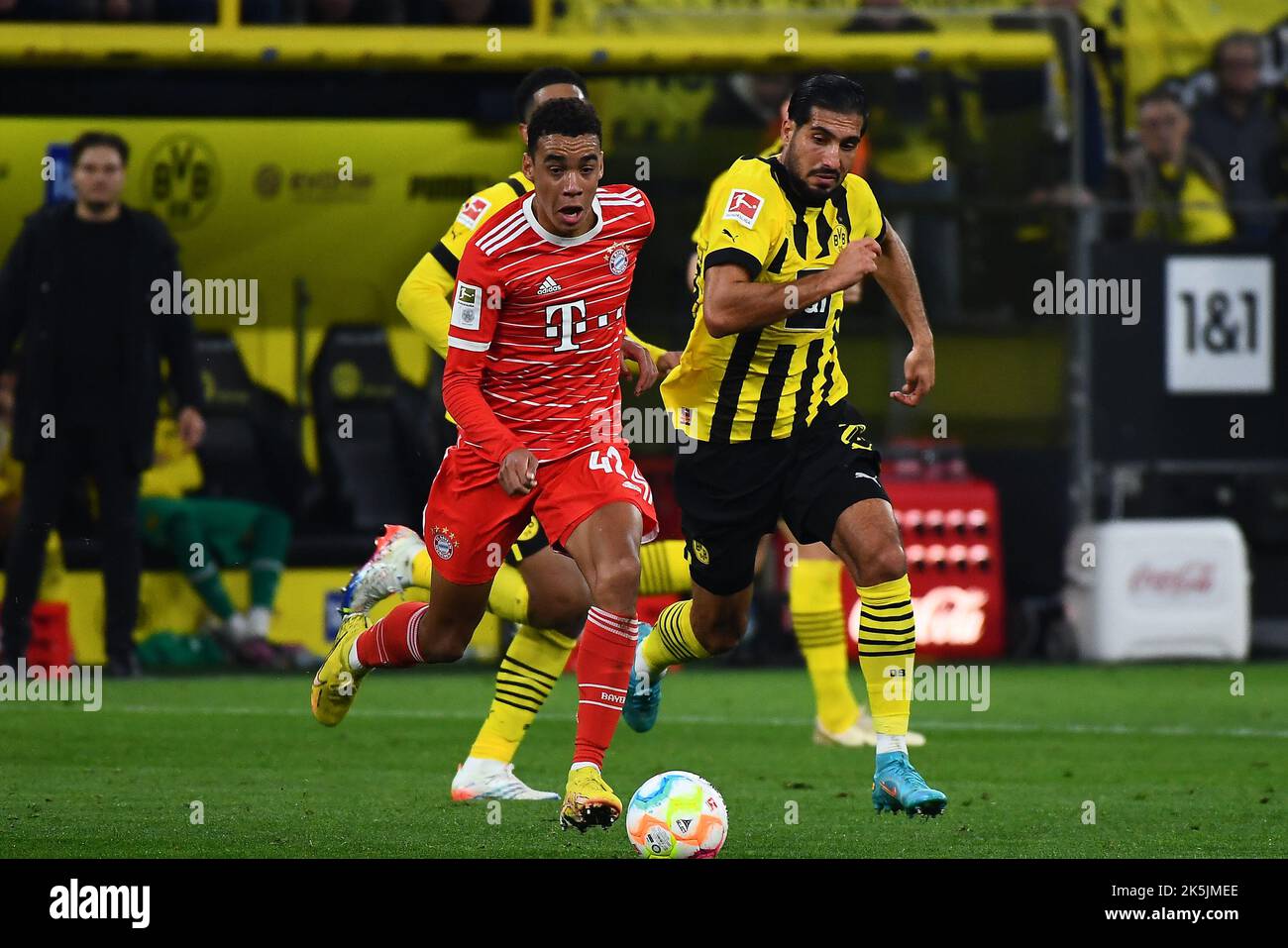 DORTMUND, GERMANY - OCTOBER 8, 2022: Jamal Musiala. The football match ...