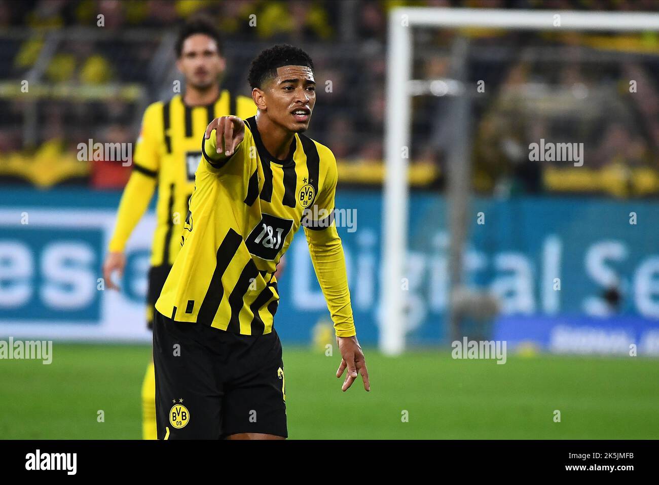 DORTMUND, GERMANY - OCTOBER 8, 2022: Jude Bellingham, The football ...