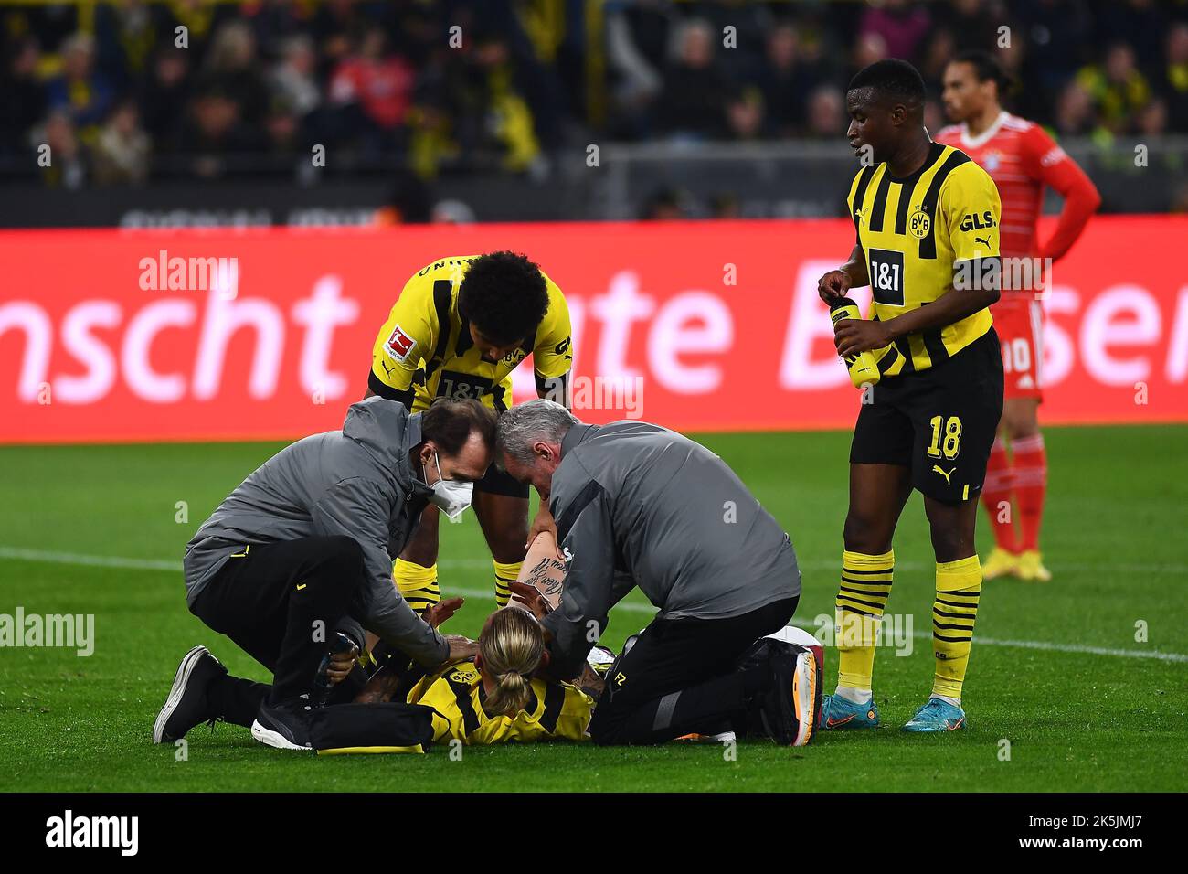 DORTMUND, GERMANY - OCTOBER 8, 2022: Marius Wolf. The football match of ...