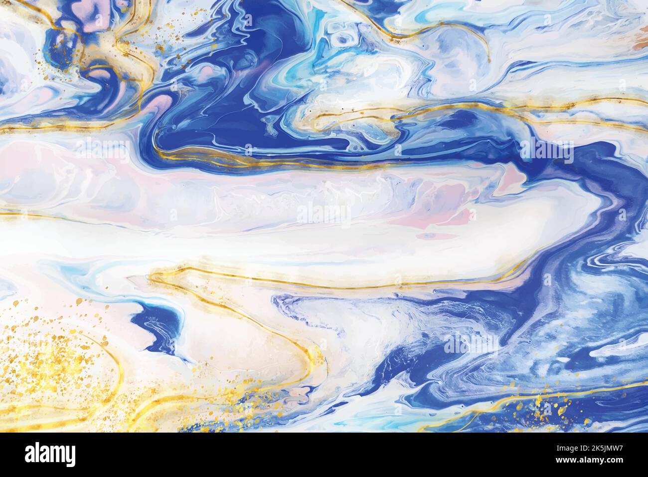 realistic liquid marble background with gold vector design illustration ...