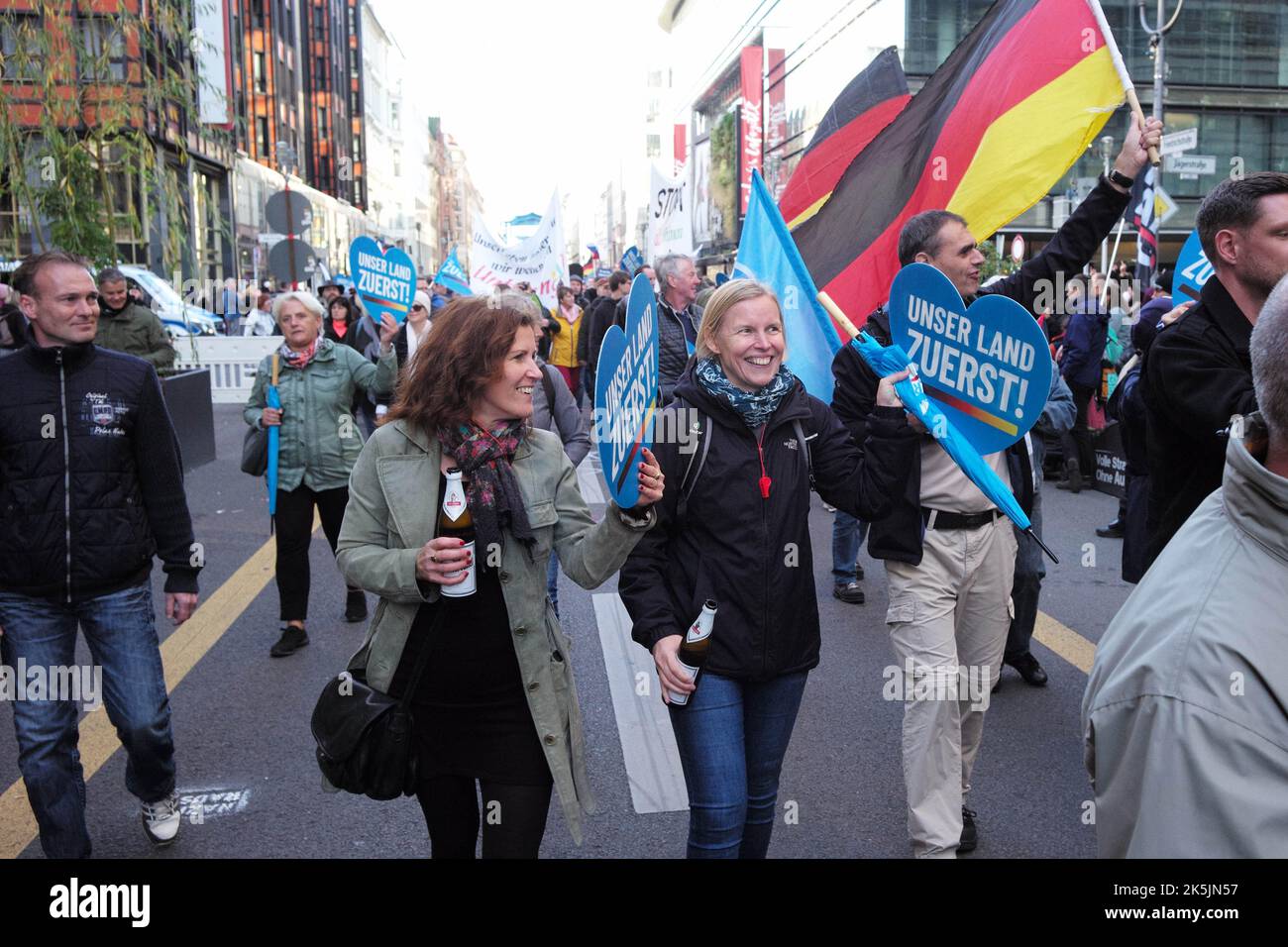 Berlin, Germany. 8th Oct, 2022. Members of the AfD party, (Alternative ...