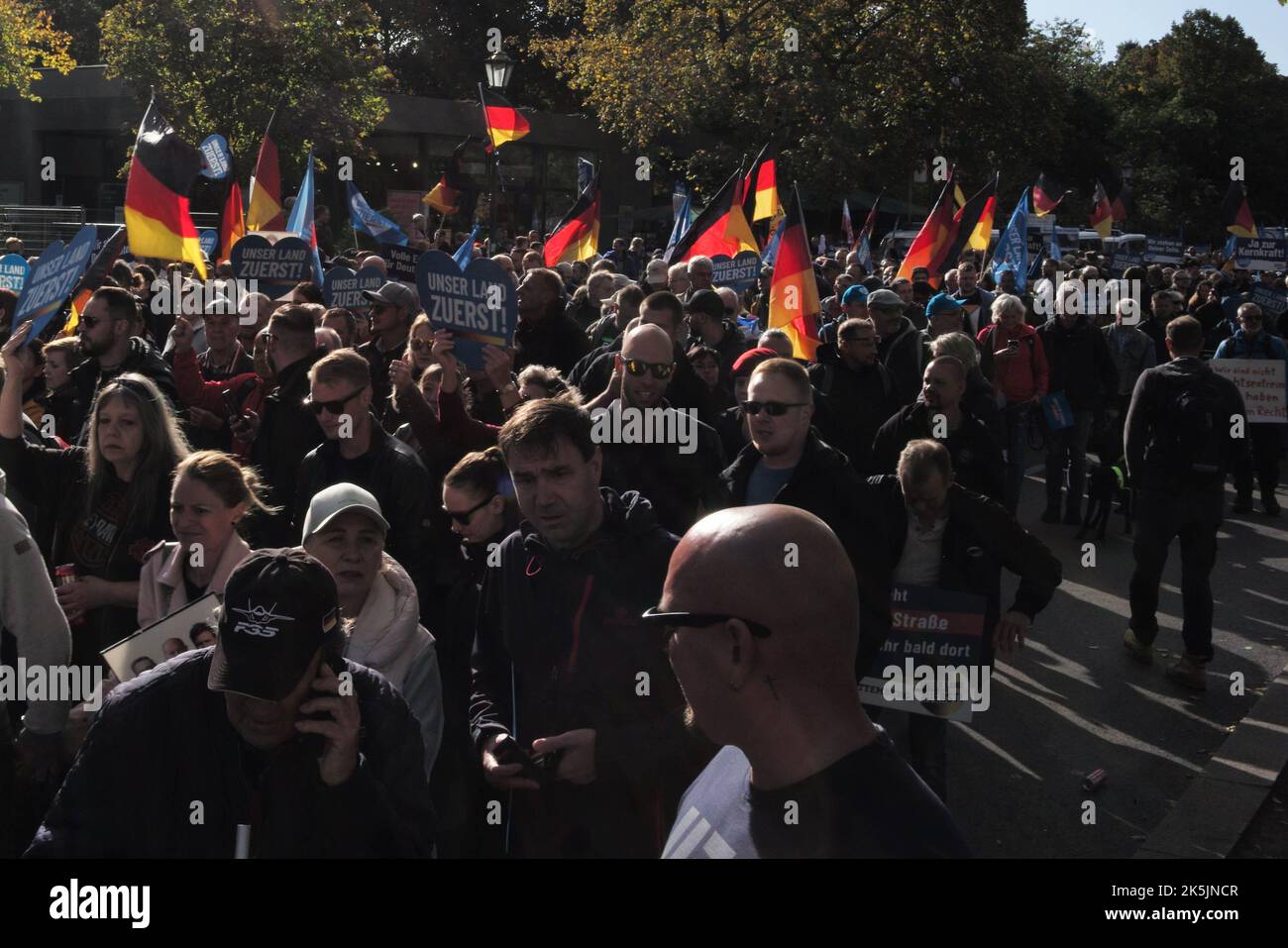 Berlin, Germany. 8th Oct, 2022. Members of the AfD party, (Alternative ...