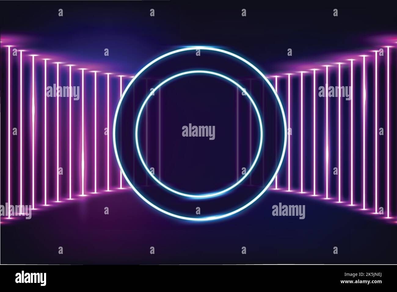 realistic neon lights lines background vector design illustration Stock ...