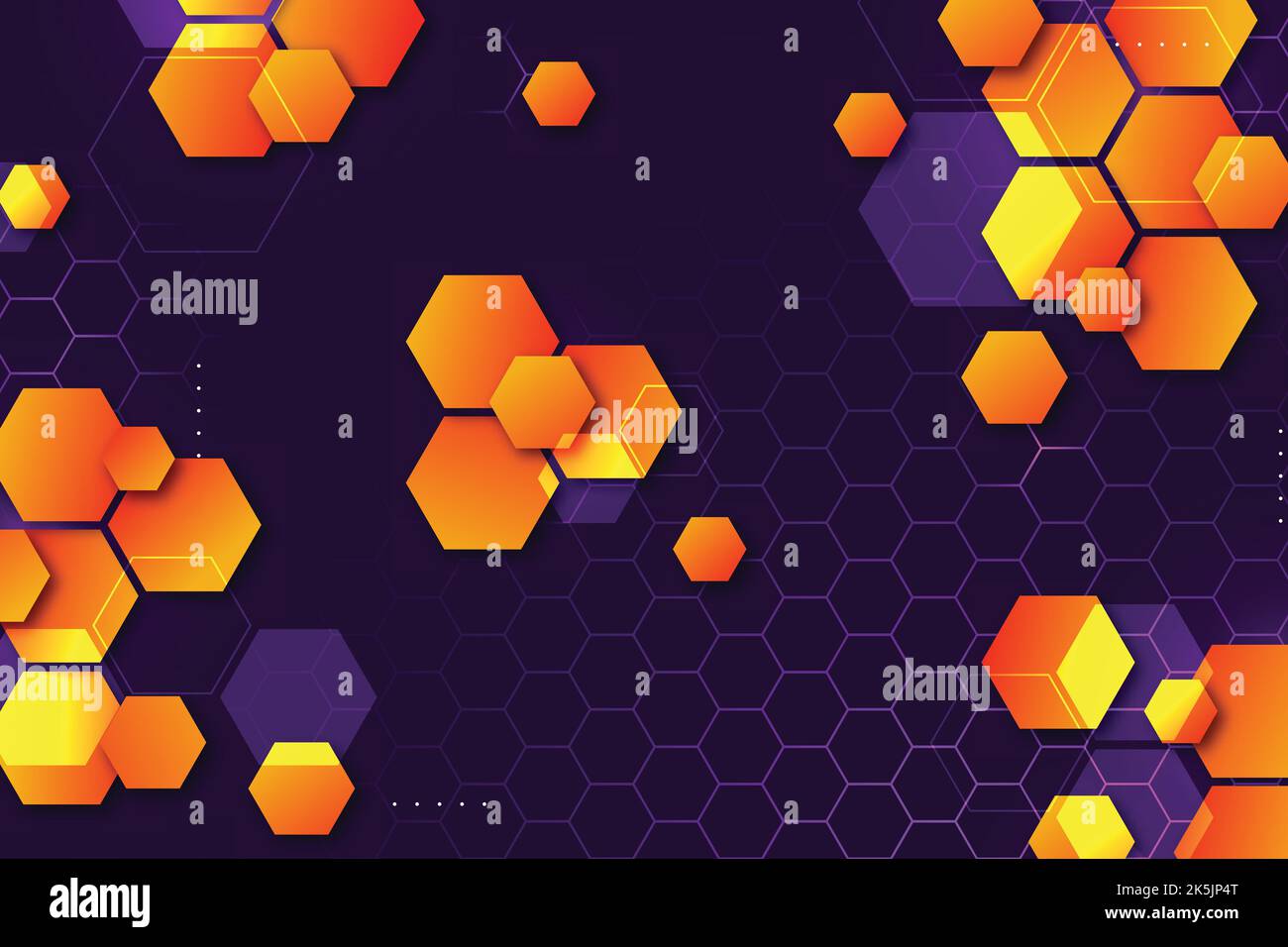 Modern scientific hexagonal cell spheres tesselar background pattern ...