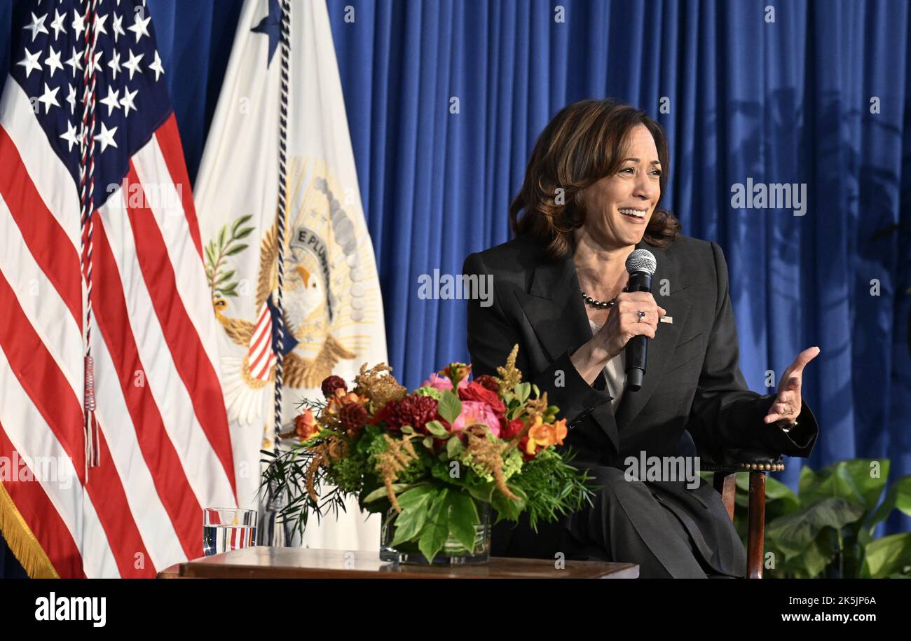 Austin, United States. 08th Oct, 2022. U.S. Vice President Kamala ...