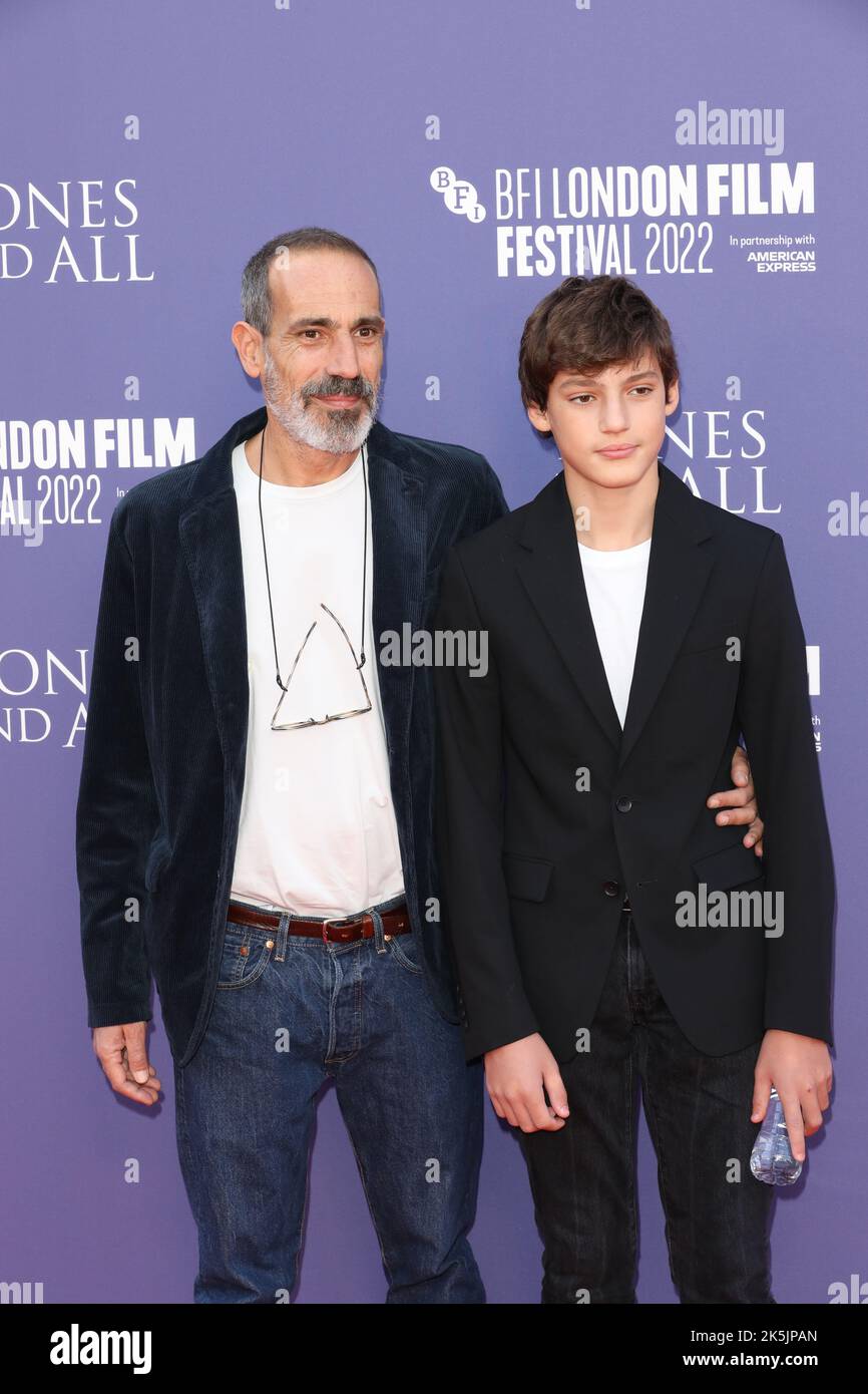 Marco Morabito attends "Bones & All" premiere during the 66th BFI London Film Festival at The ...