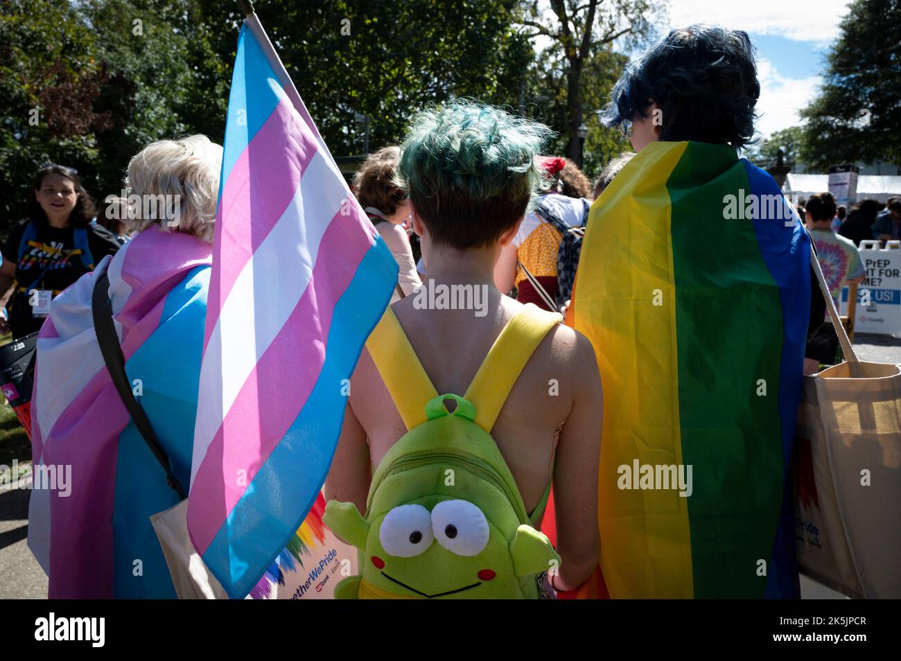 Atlanta, Georgia, USA. 8th Oct, 2022. Hundreds of transgender, non ...