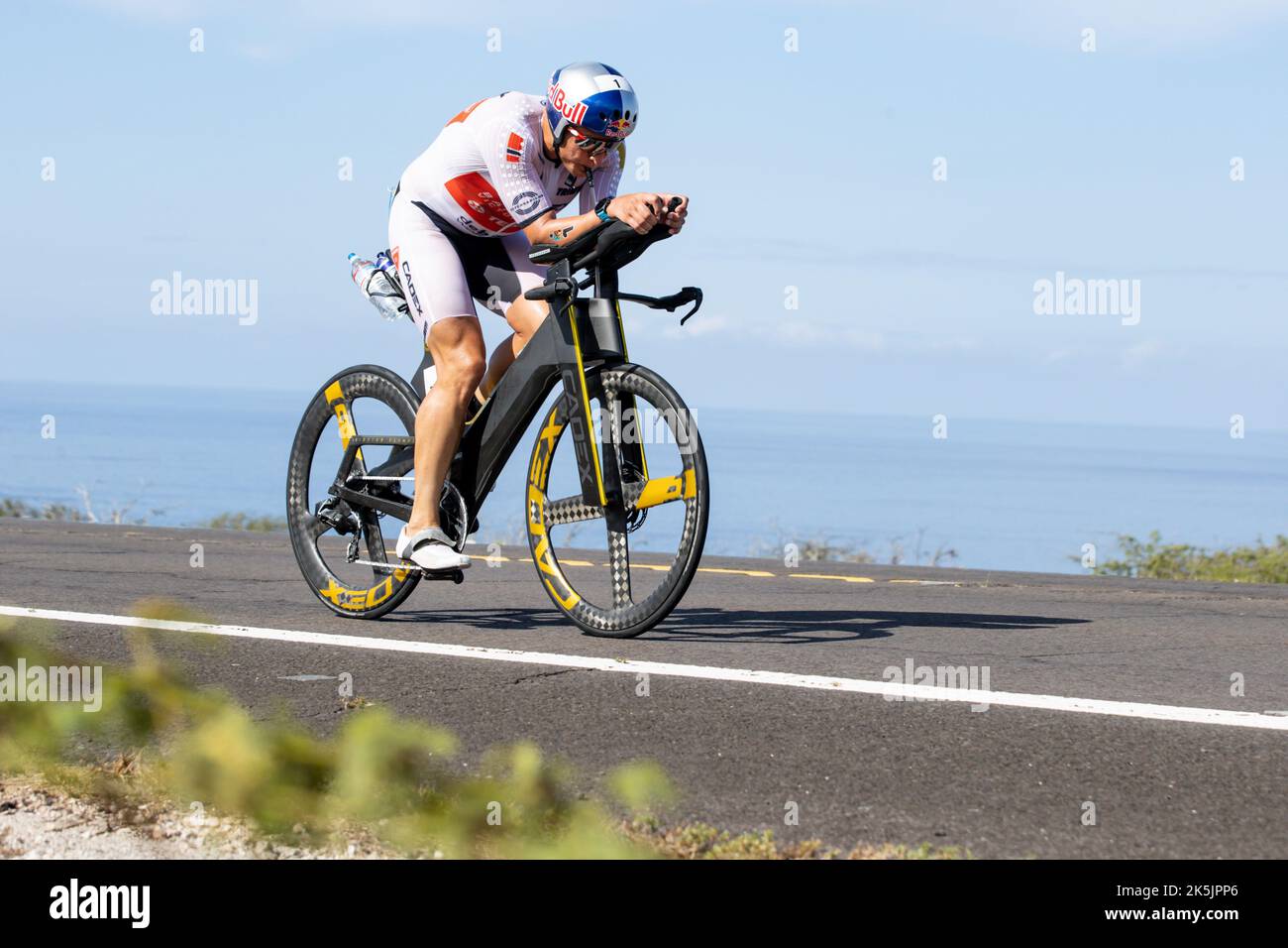 Norwegian triathlete Kristian Blummenfelt pictured in action during the ...