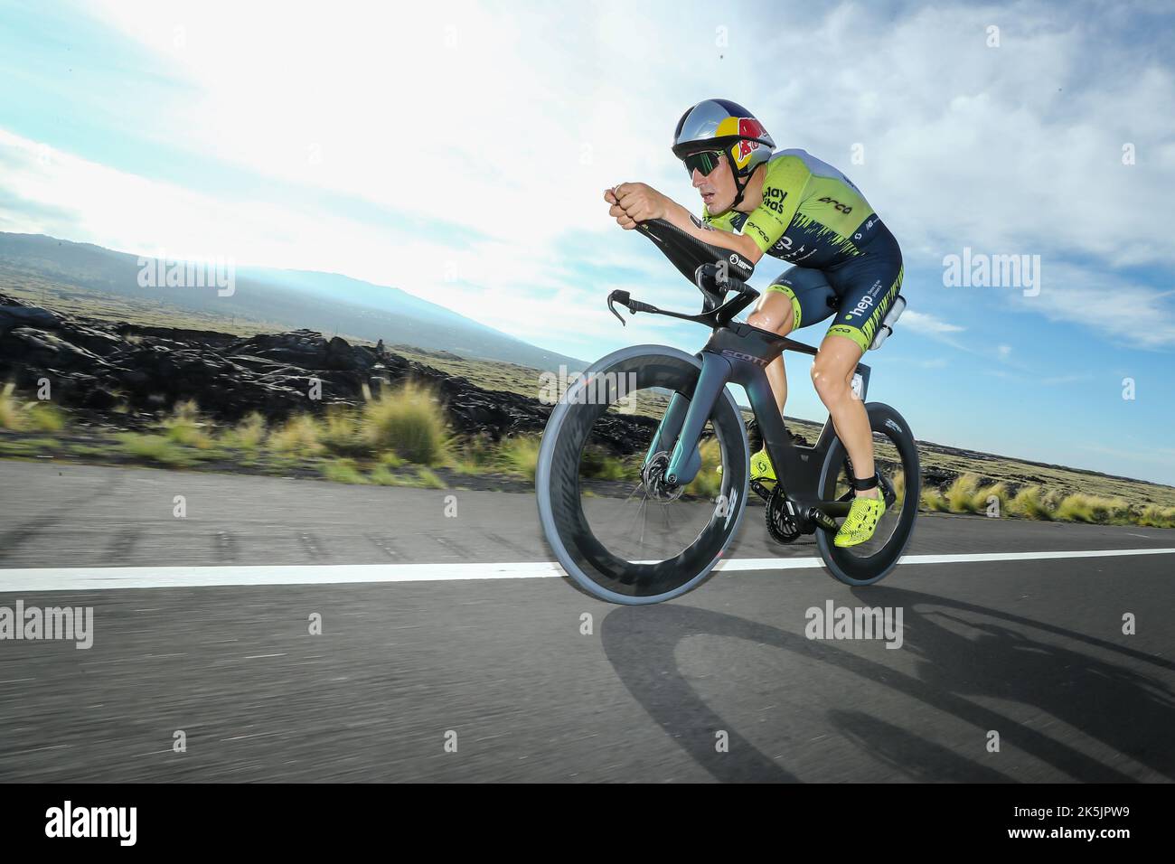 german Sebastian Kienle pictured in action during the Hawaii Ironman ...