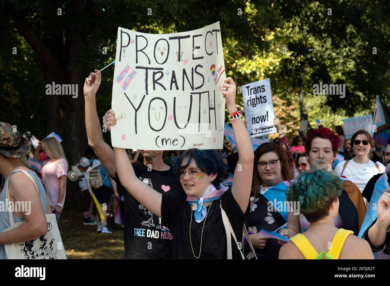 Atlanta, Georgia, USA. 8th Oct, 2022. Hundreds of transgender, non ...