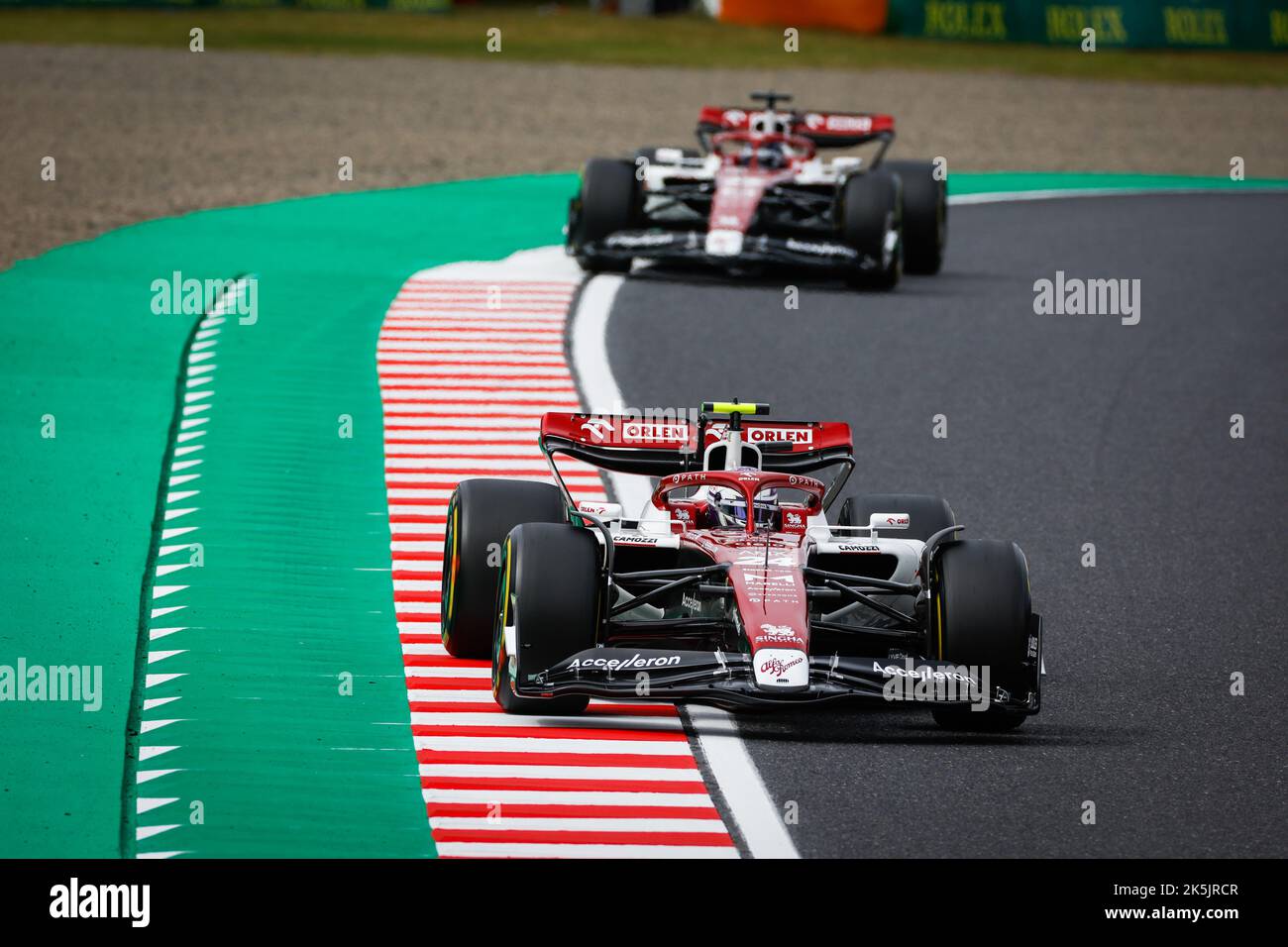 24 ZHOU Guanyu (chi), Alfa Romeo F1 Team ORLEN C42, action during the Formula 1 Honda Japanese ...