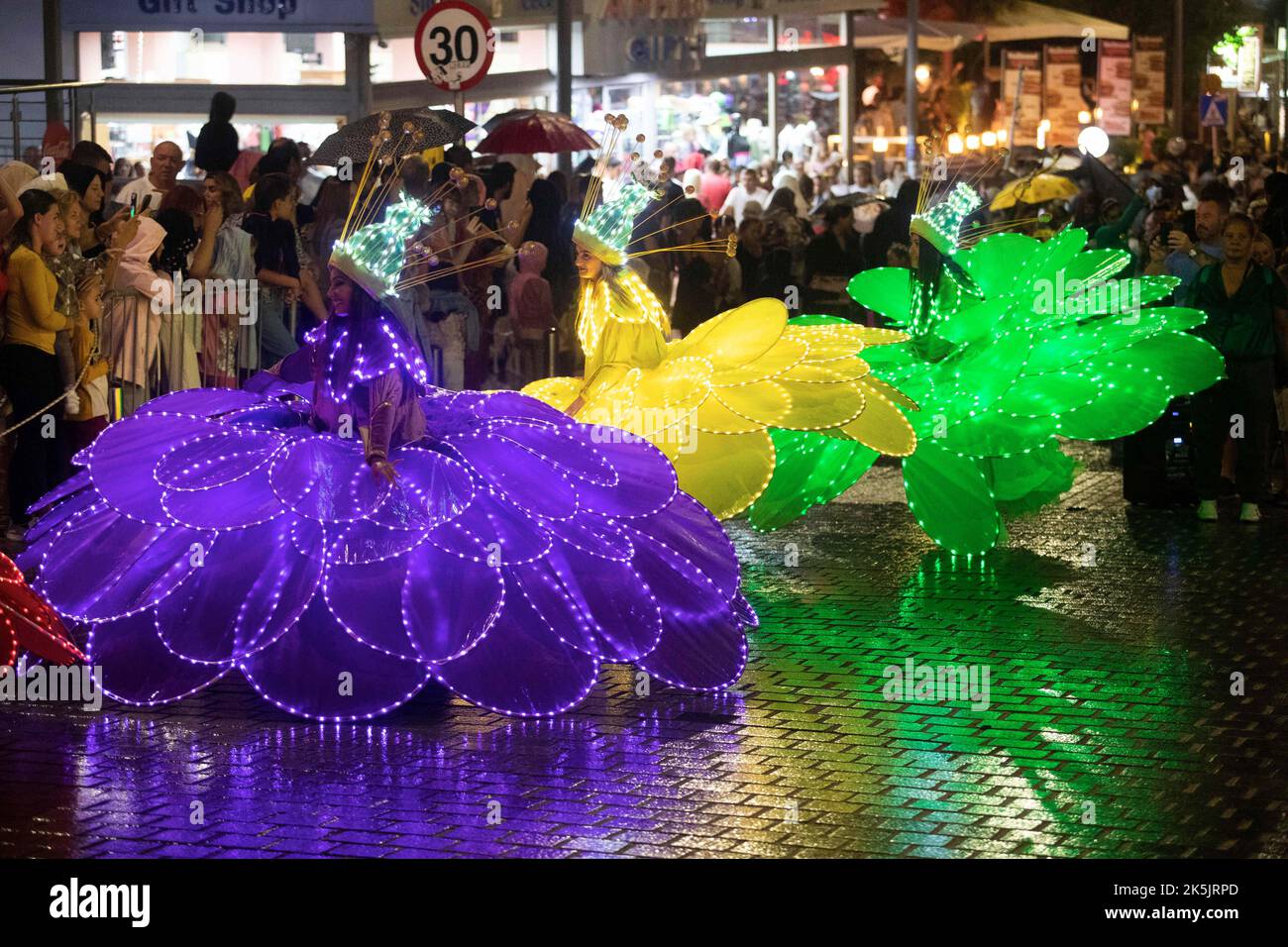 Ayia Napa, Cyprus. 8th Oct, 2022. Participants perform during the ...