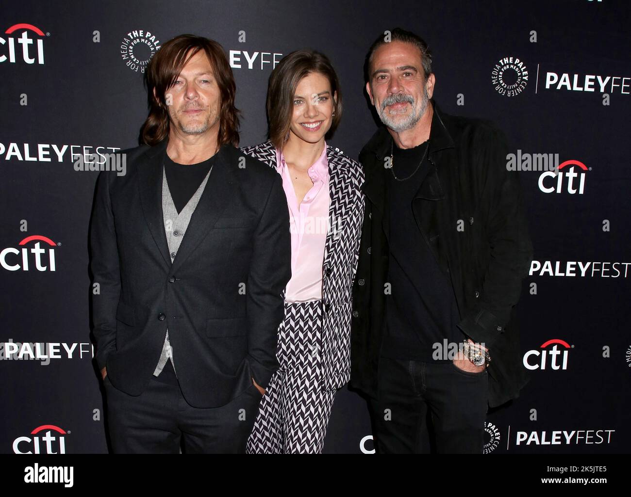 New York, USA. 8th Oct 2022. Norman Reedus, Lauren Cohan and Jeffrey ...