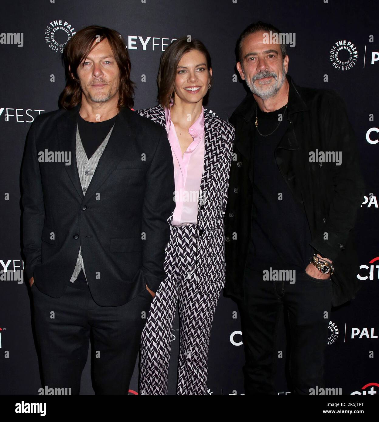 New York, USA. 8th Oct 2022. Norman Reedus, Lauren Cohan and Jeffrey ...