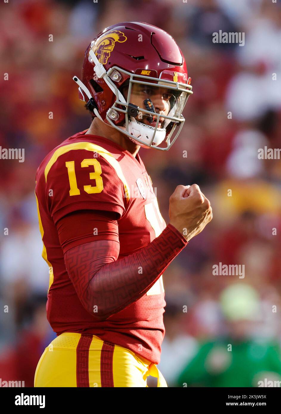 October 08, 2022 USC Trojans quarterback Caleb Williams #13 in action ...