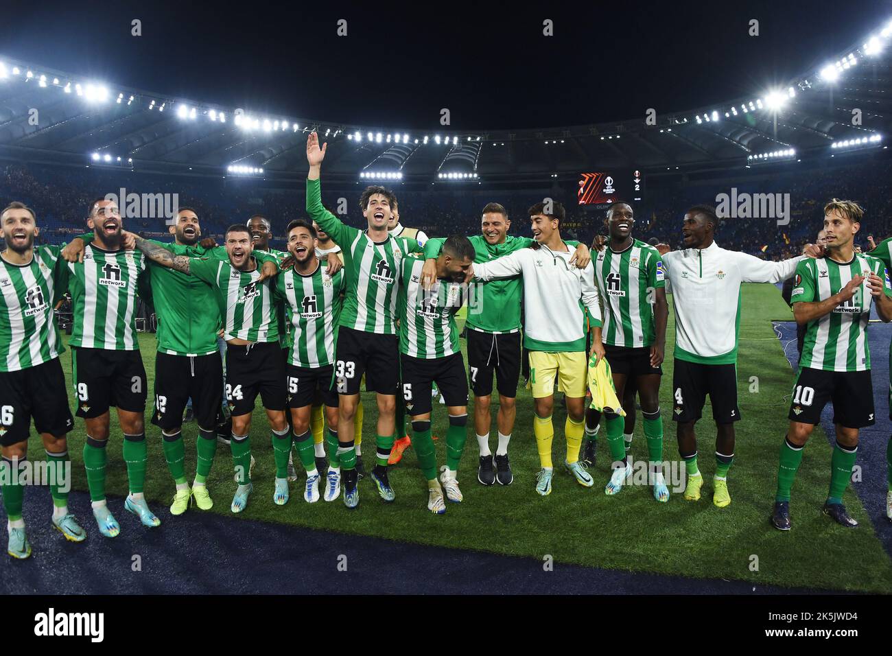 6th October 2022; Stadio Olimpico, Rome, Italy: Uefa Europa League, AS ...