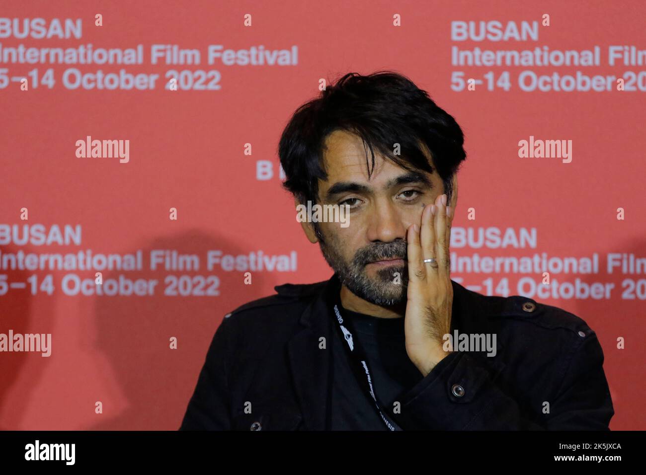 Oct 5, 2022-Busan, South Korea-Iranian Film director Reza Mohaghegh he ...