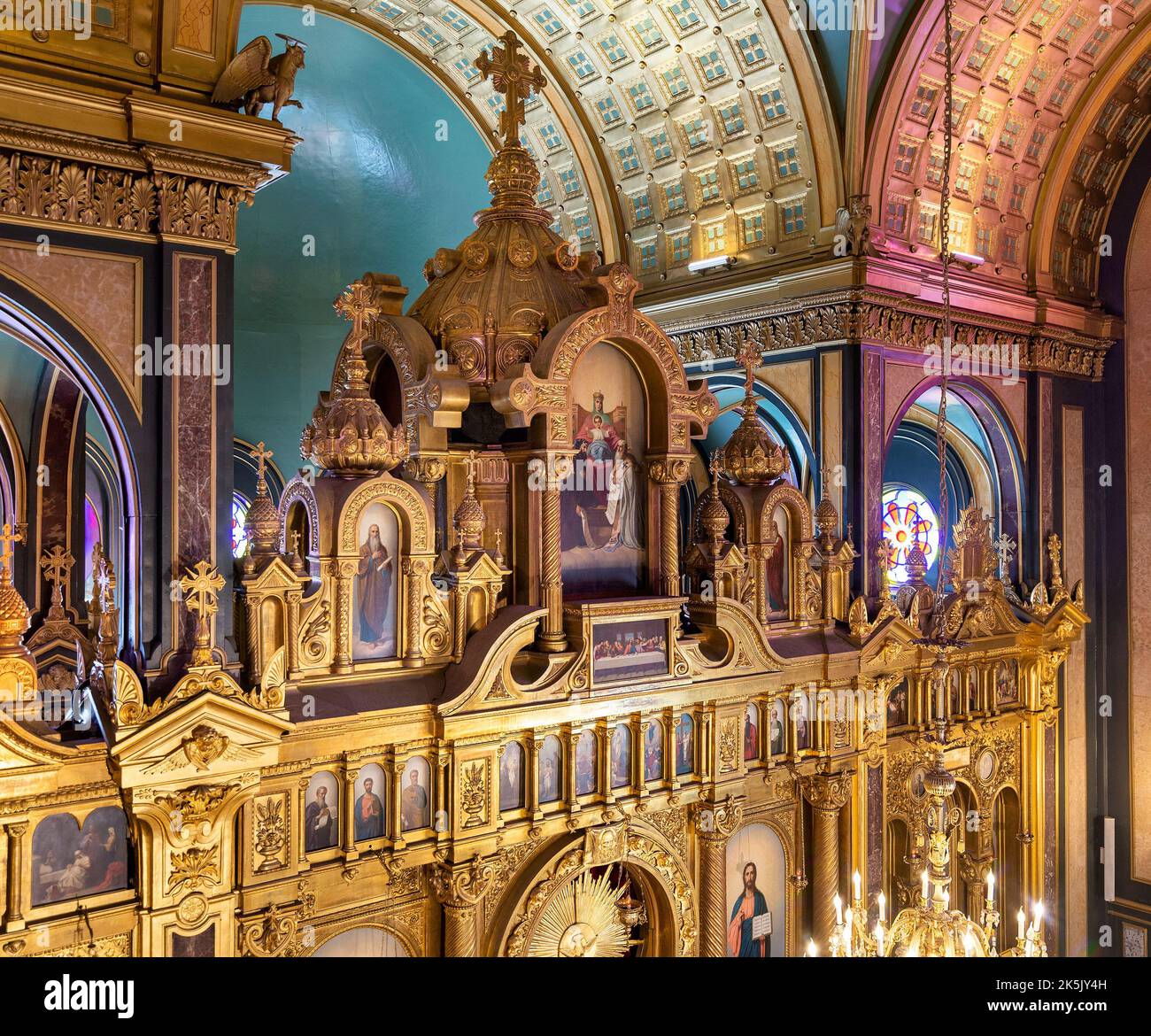 Interior of Bulgarian St. Stephen Church, Sveti Stefan Kilisesi, or the ...