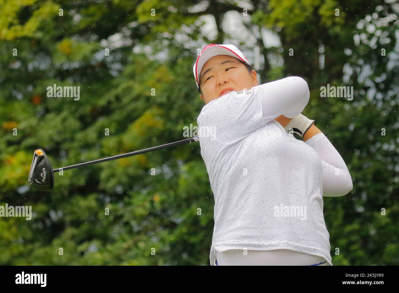 Aug 25, 2022-Chuncheon, South Korea-Ha Min Song action on the 9th hall ...