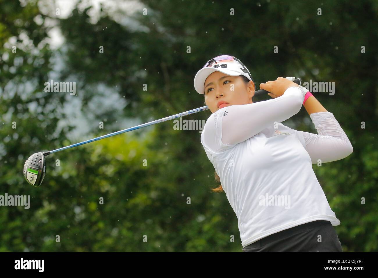 Aug 25, 2022-Chuncheon, South Korea-Sung Yu Jin action on the 9th hall ...