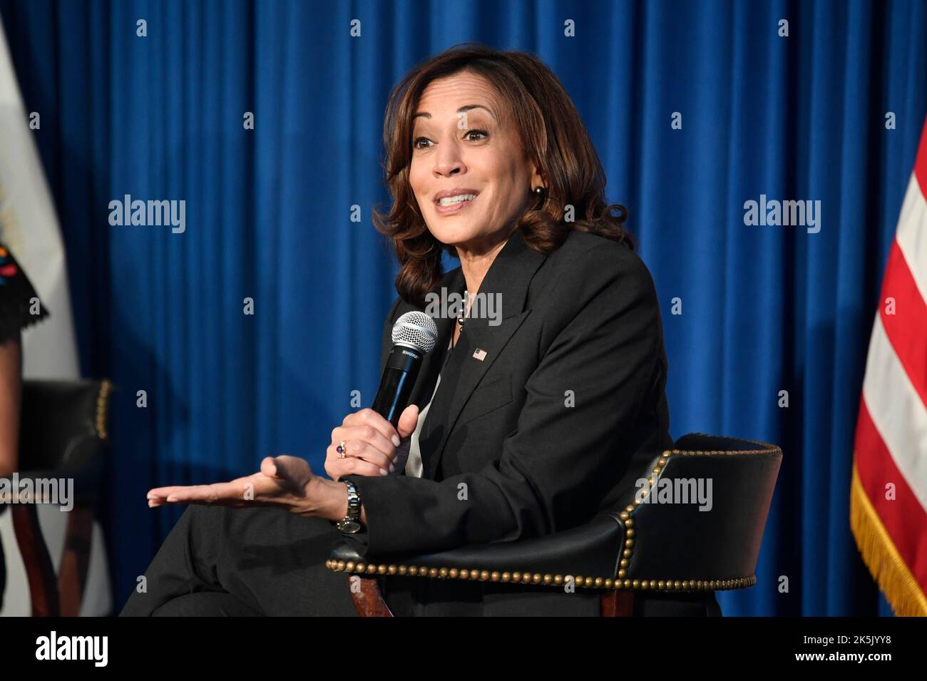 U.S. Vice President KAMALA HARRIS leads a roundtable conversation on ...