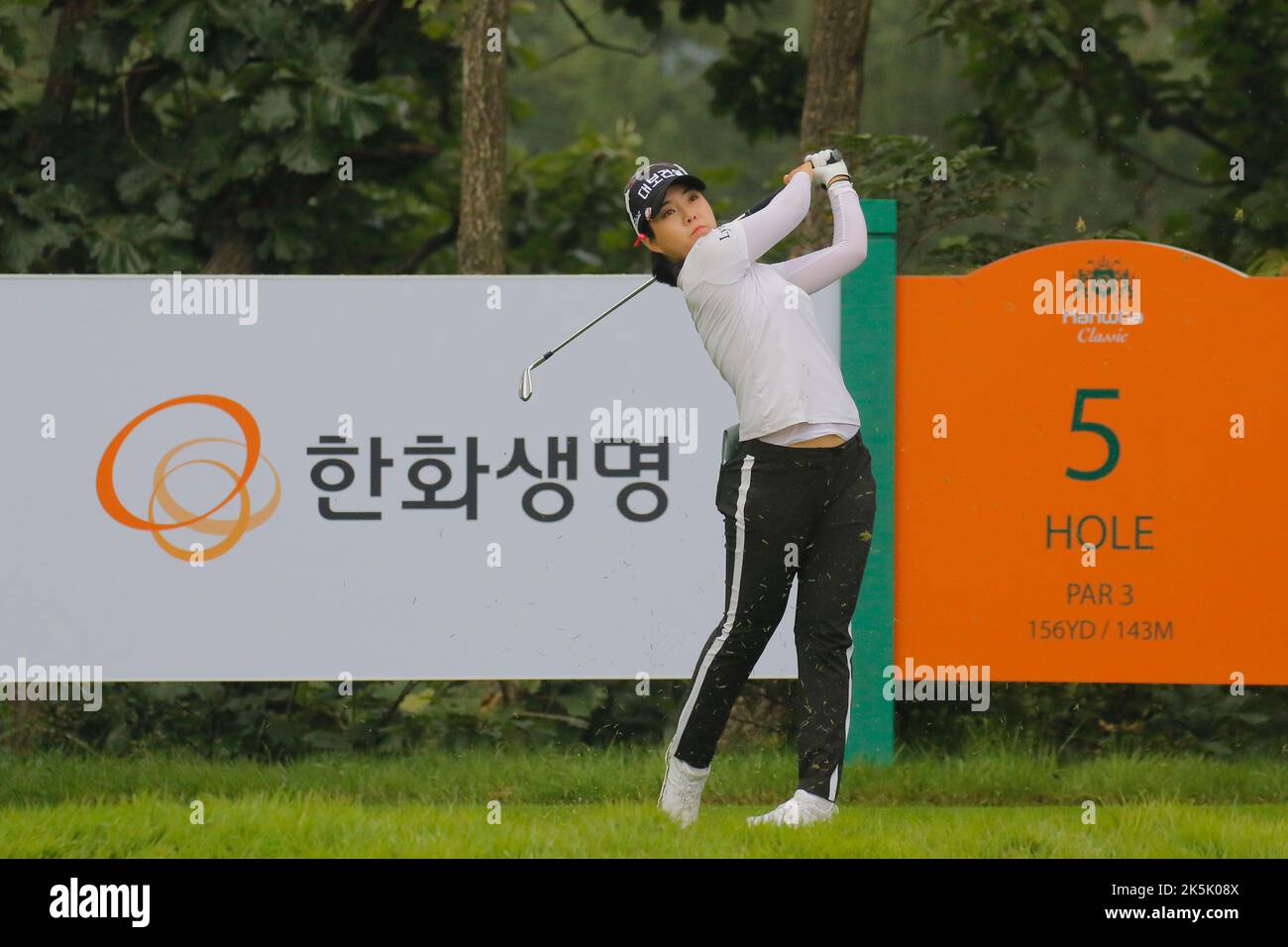 Aug 26, 2022-Chuncheon, South Korea-Lee Chae Eun action on the 5th hall ...