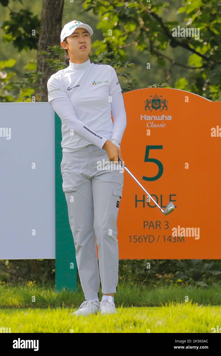 Aug 26, 2022-Chuncheon, South Korea-Jun U Ree action on the 5th hall ...