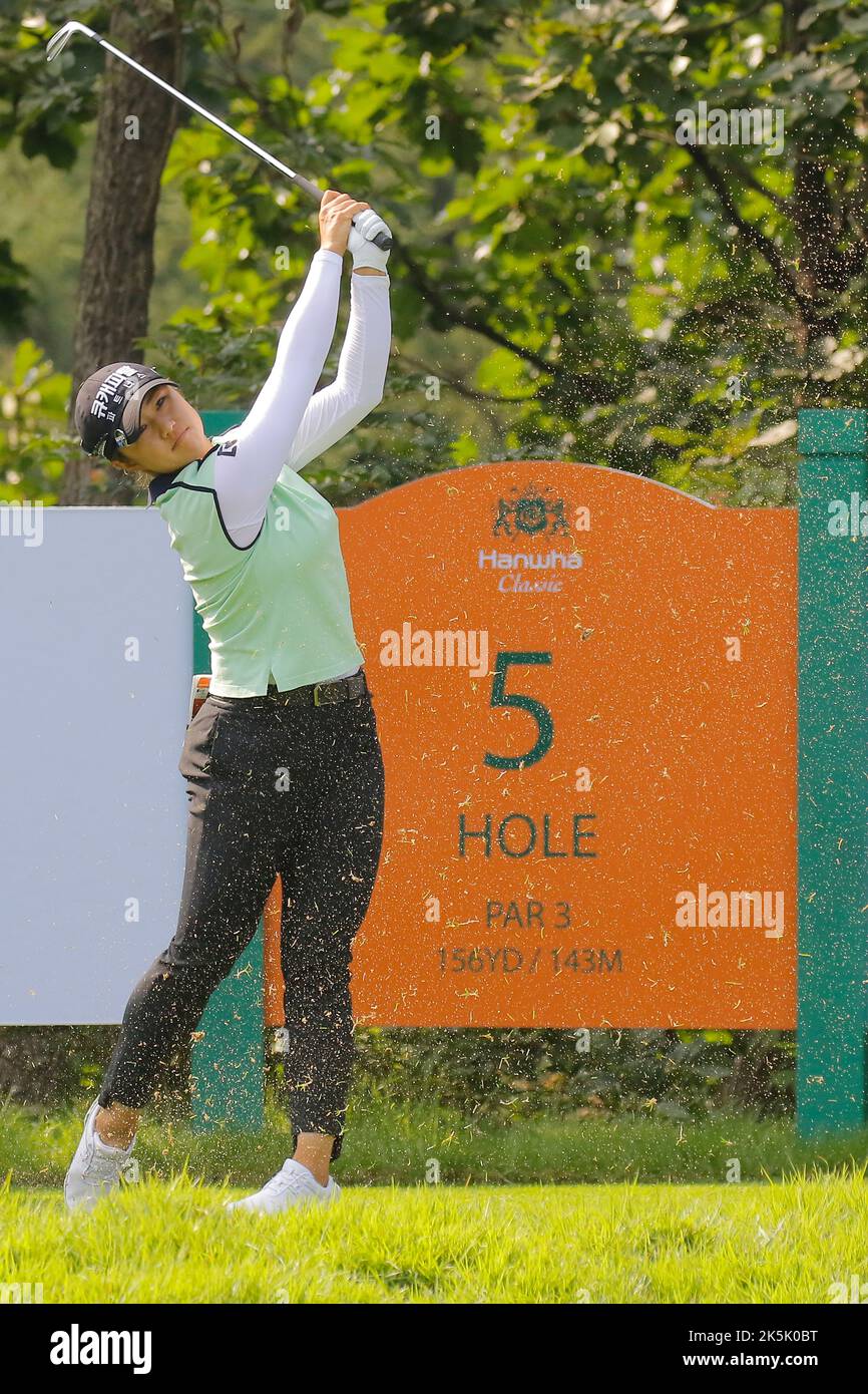 Aug 26, 2022-Chuncheon, South Korea-Ma Dasom action on the 5th hall ...