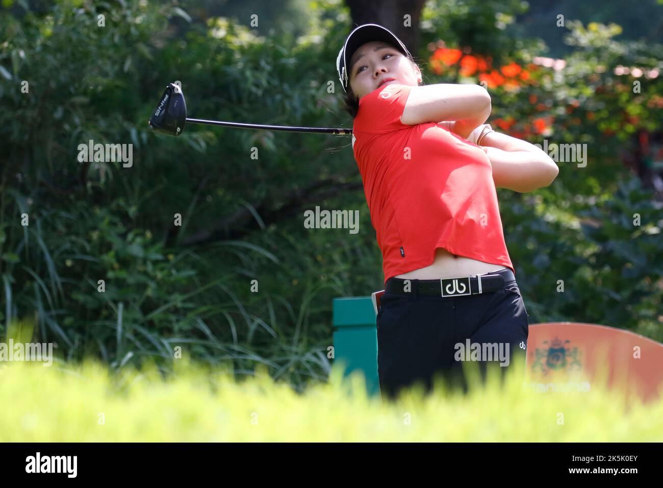 Aug 26, 2022-Chuncheon, South Korea-Lee So Young action on the 8th hall ...