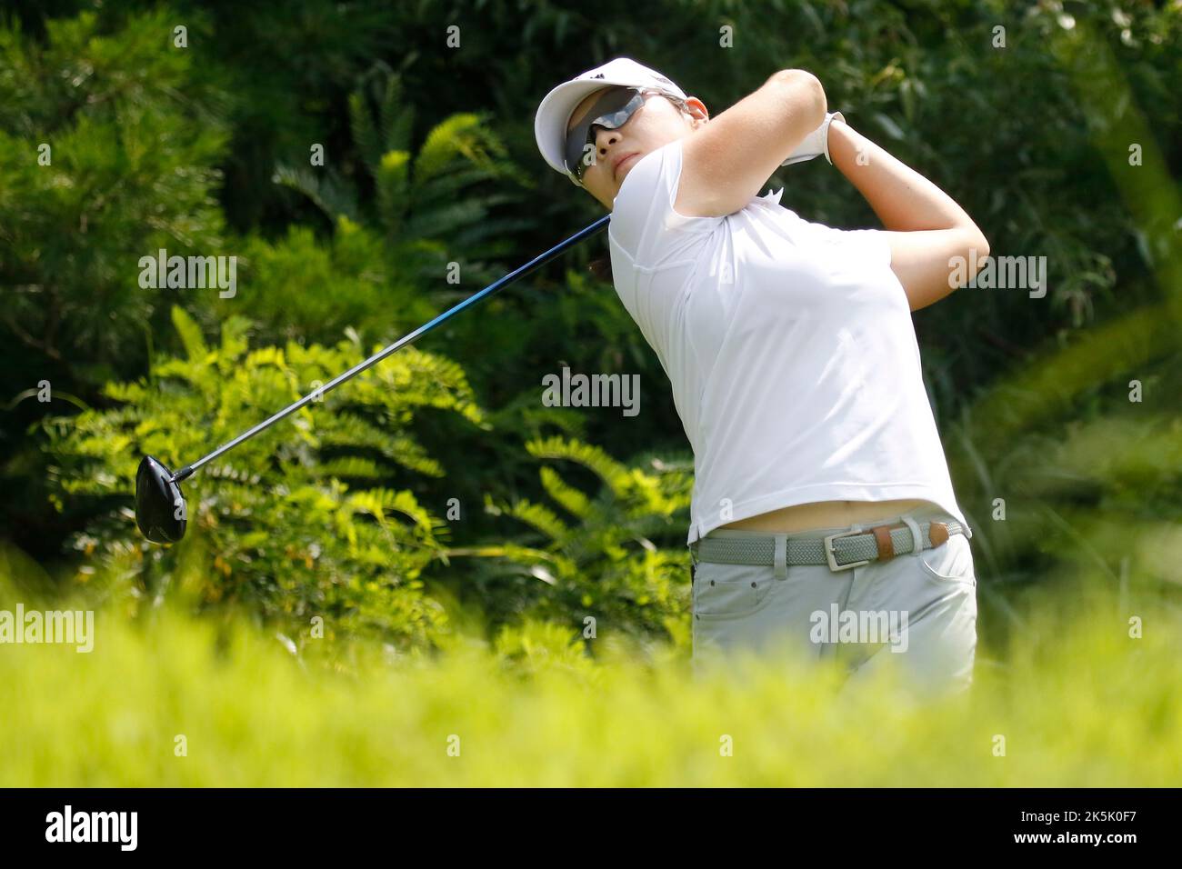 Aug 26, 2022-Chuncheon, South Korea-Lee Yewon action on the 8th hall ...