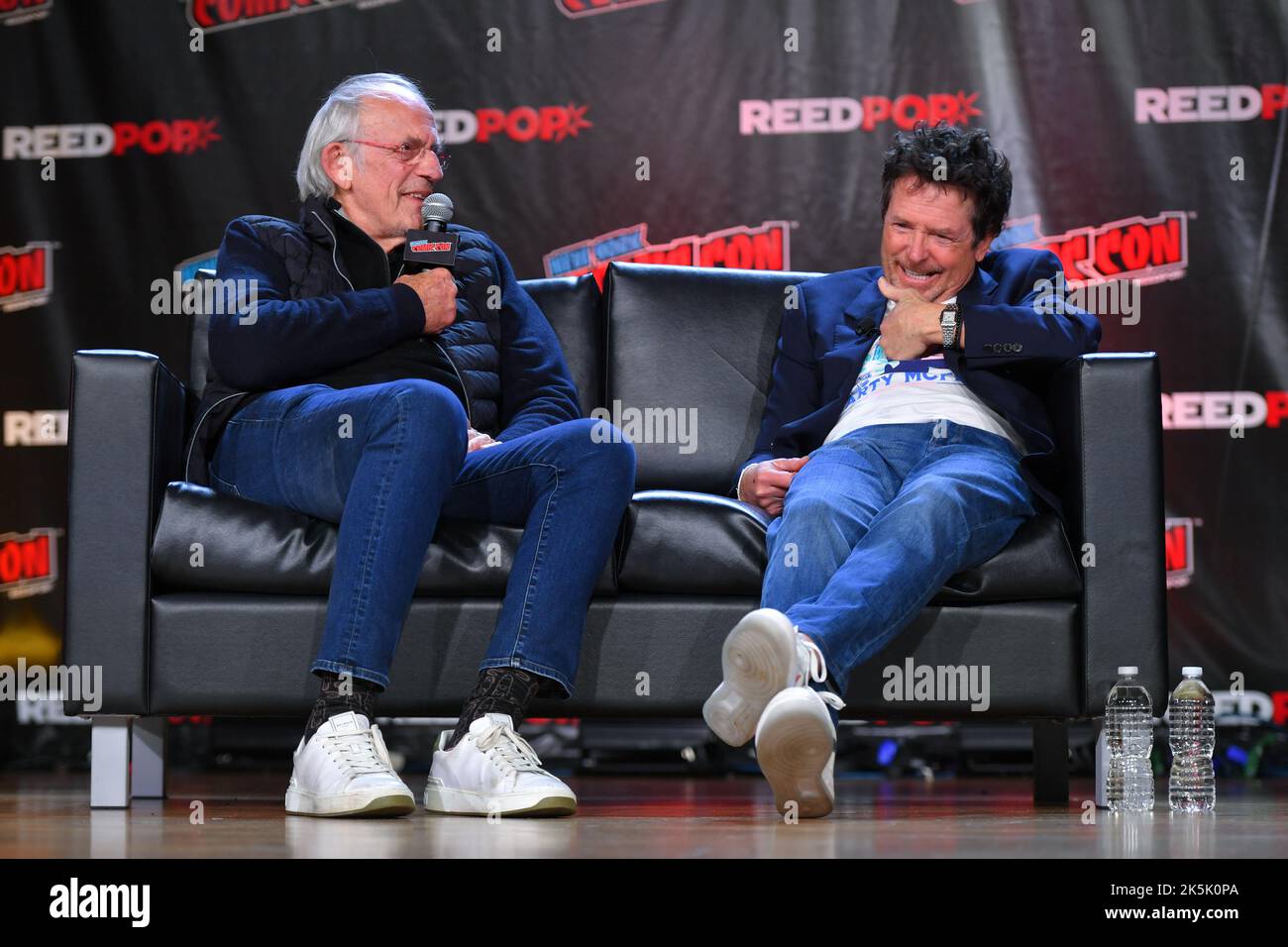 Christopher Lloyd and Michael J. Fox attend the 'Back to the Future ...