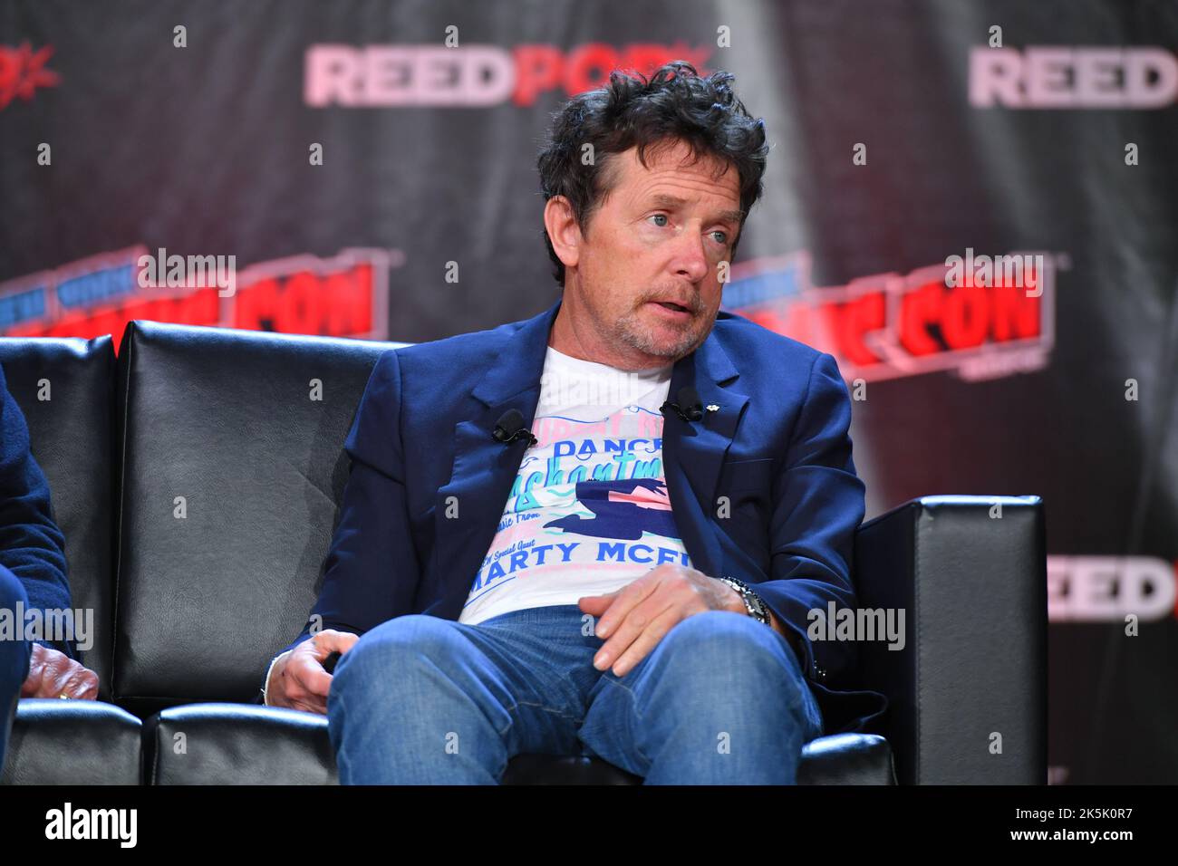 Michael J. Fox attends the 'Back to the Future Reunion' at New York ...