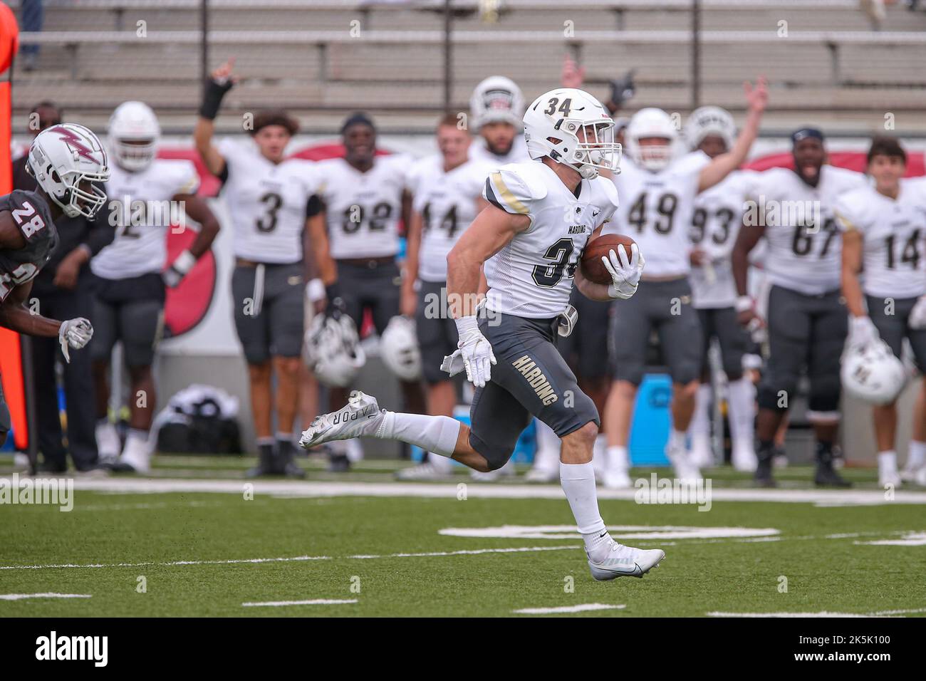October 08, 2022: Harding University Bisons running back Easton Miller ...