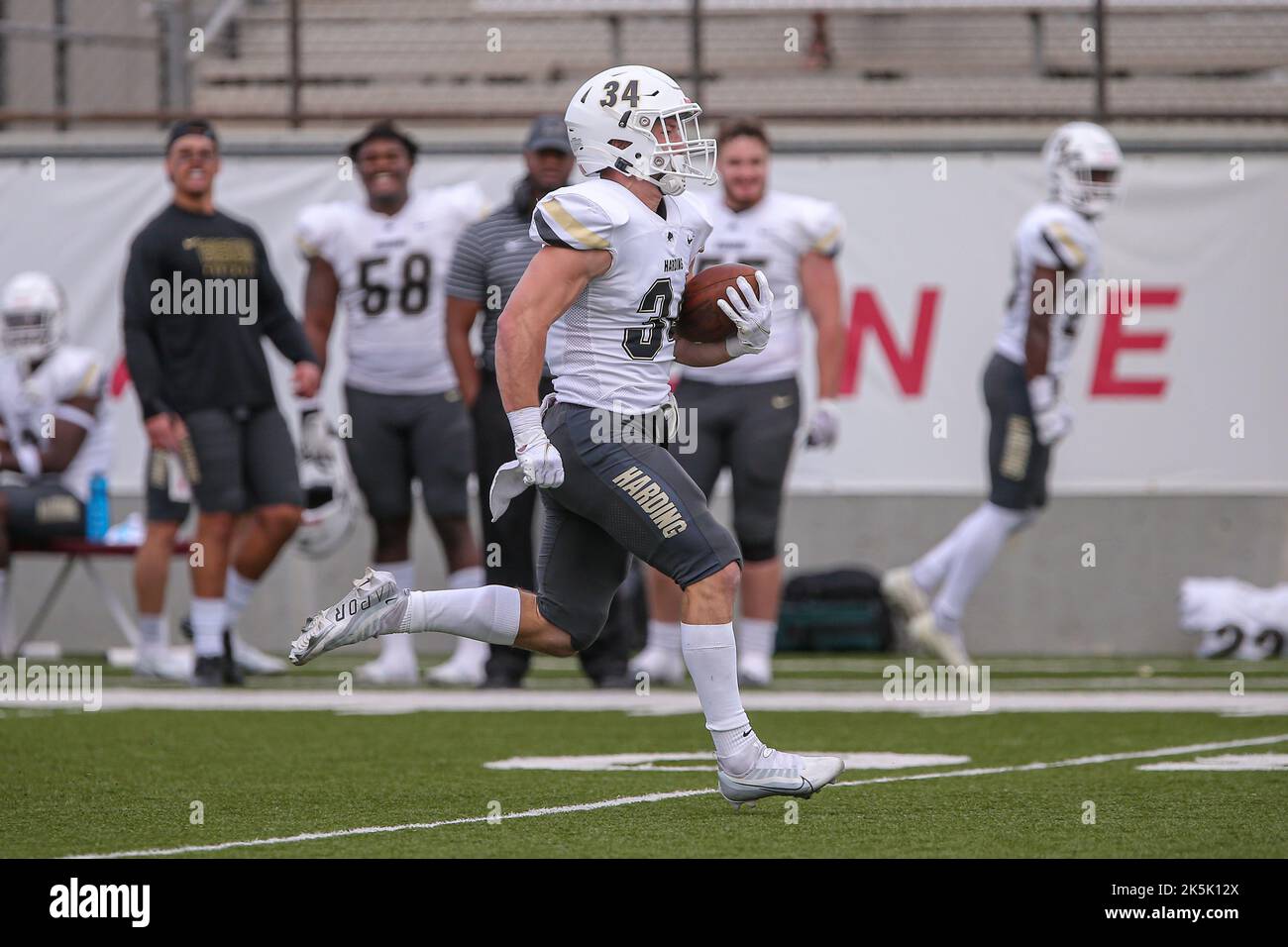 October 08, 2022: Harding University Bisons running back Easton Miller ...