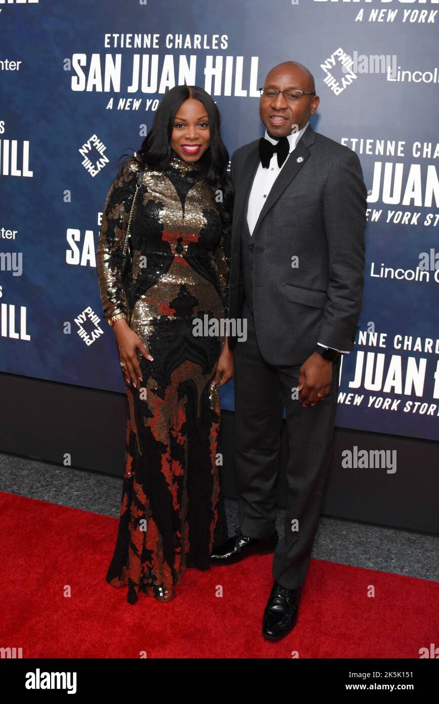 New York, USA. 08th Oct, 2022. Tameeka Richards and Donovan Richards ...