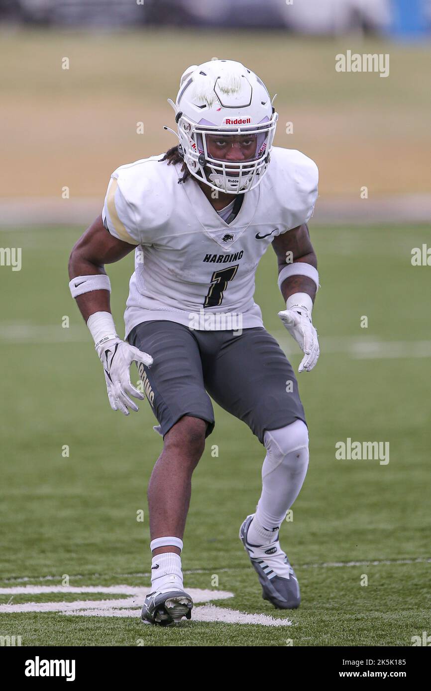 October 08, 2022: Harding University Bisons defensive back Kendale ...