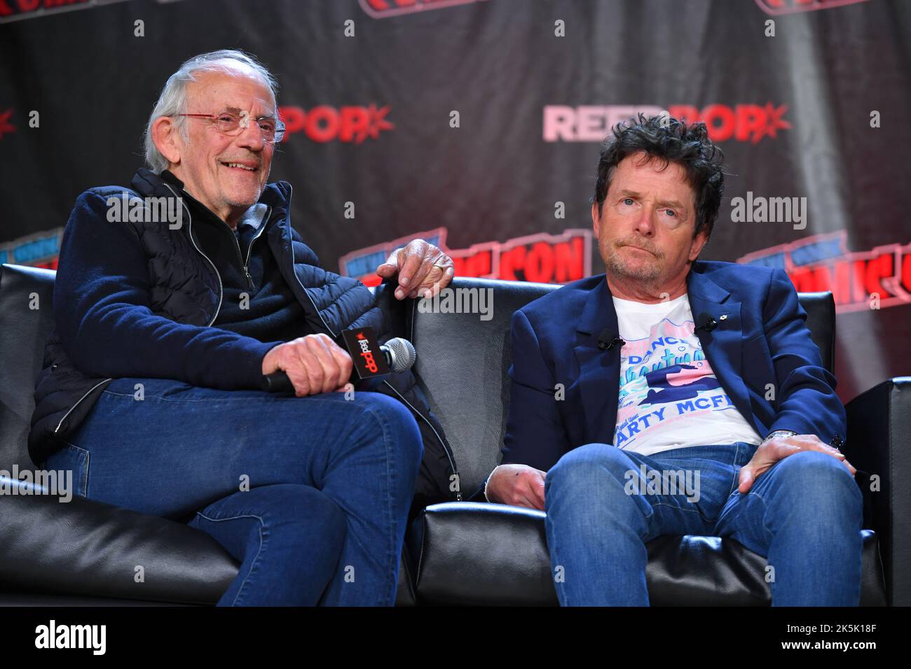 Christopher Lloyd and Michael J. Fox attend the 'Back to the Future ...
