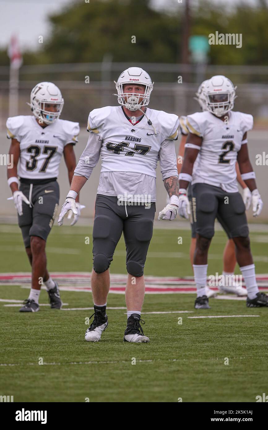 October 08, 2022: Harding University Bisons defensive line Michael ...