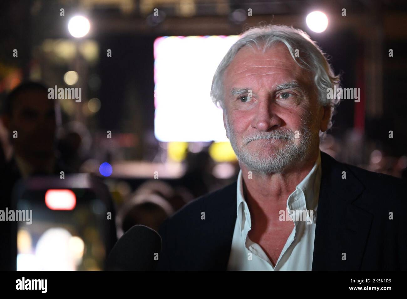 Rom, Italy. 08th Oct, 2022. Former national coach Rudi Völler speaks in ...