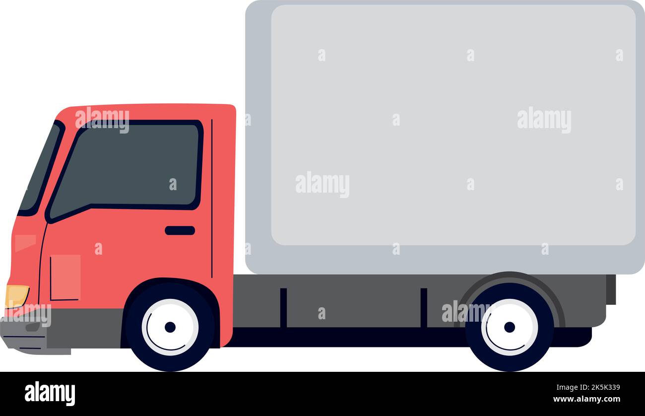 red truck transport vehicle Stock Vector Image & Art - Alamy