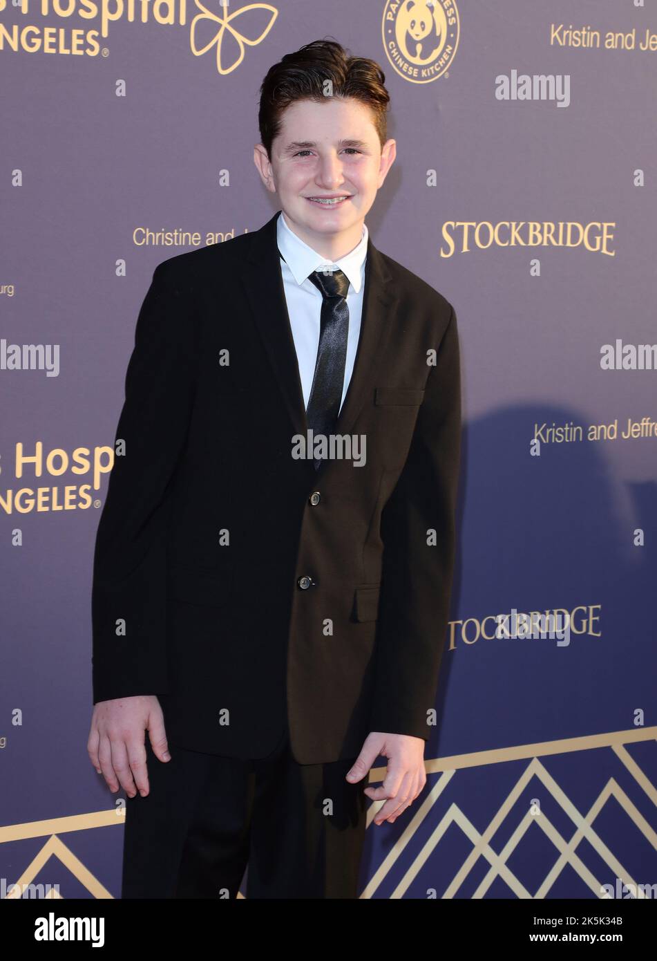 Santa Monica CA, USA. 8th Oct 2022. Nathan arrives at The 2022 Children ...