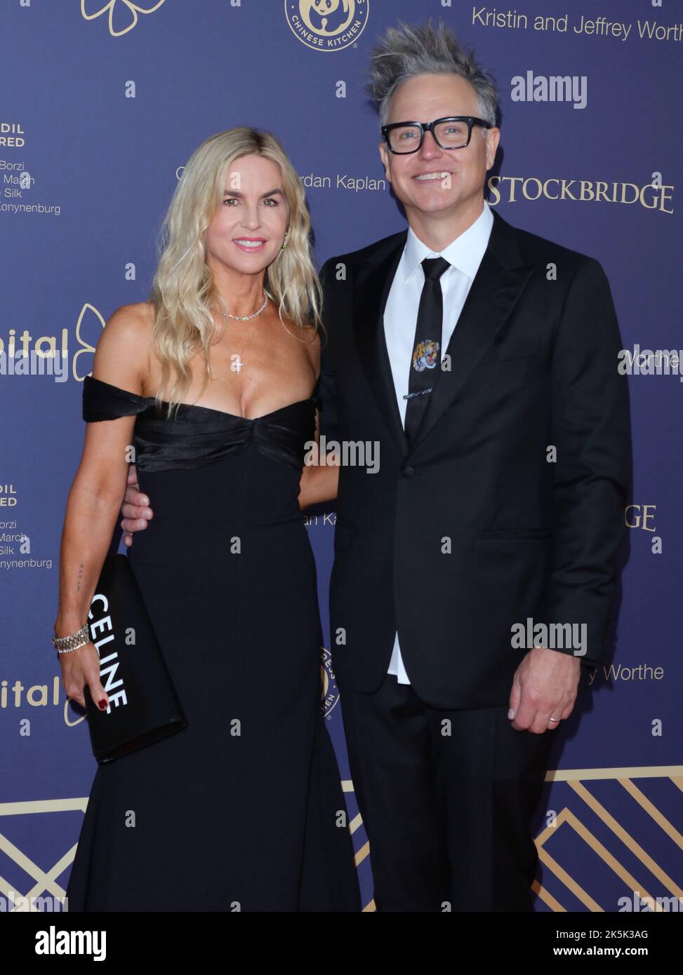 Santa Monica CA, USA. 8th Oct 2022. Mark Hoppus, Skye Hoppus arrives at ...