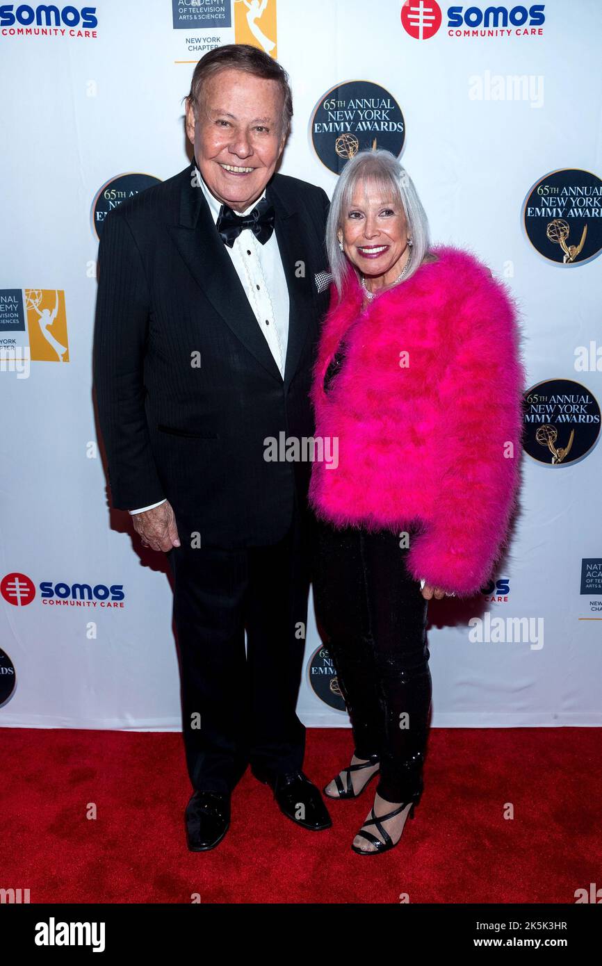 New York, NY, USA. 8th Oct, 2022. Marvin Scott, Lori Scott at the 65th Annual New York Emmy ...