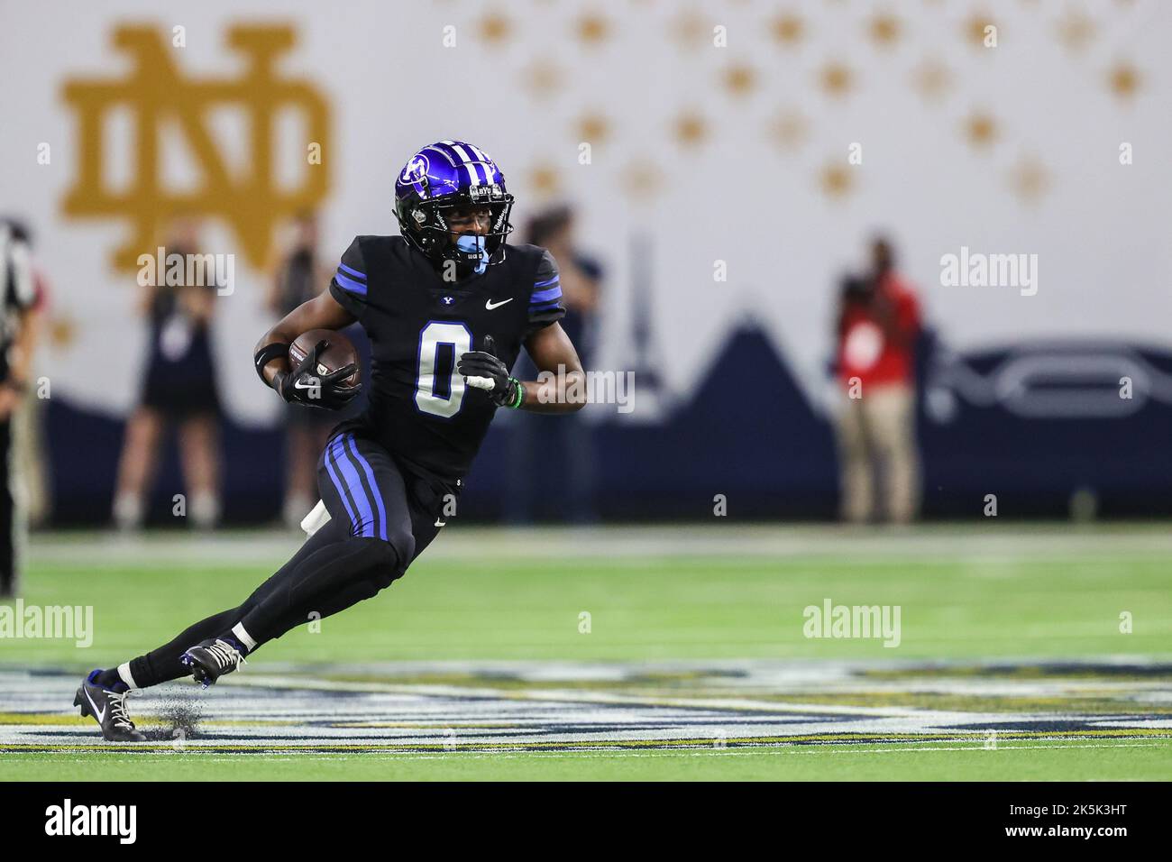 Las Vegas, NV, USA. 8th Oct, 2022. Brigham Young Cougars wide receiver ...