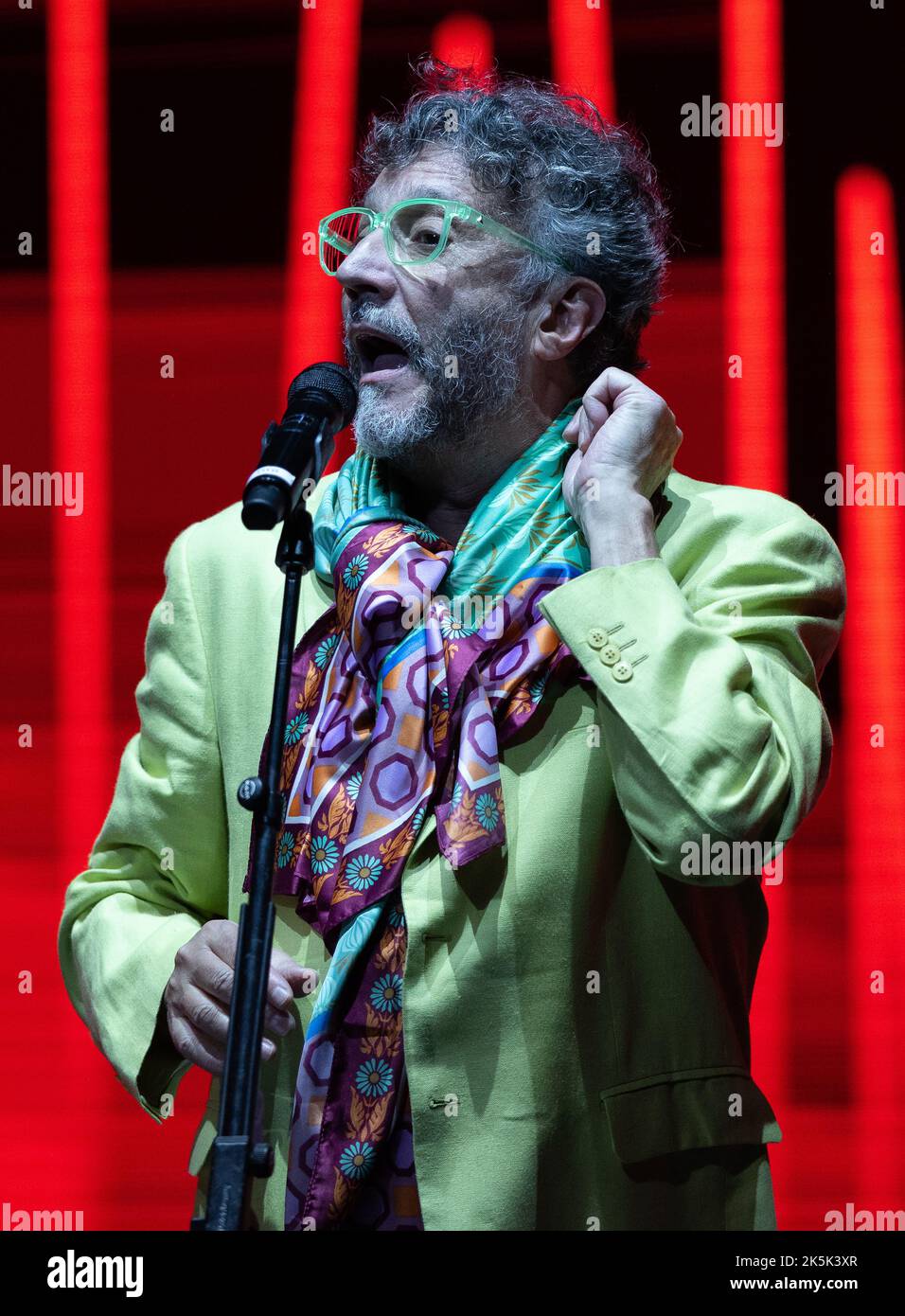 Miami, Florida, USA. 8th Oct 2022. MIAMI, FL- OCT 8: Fito Paez performs ...