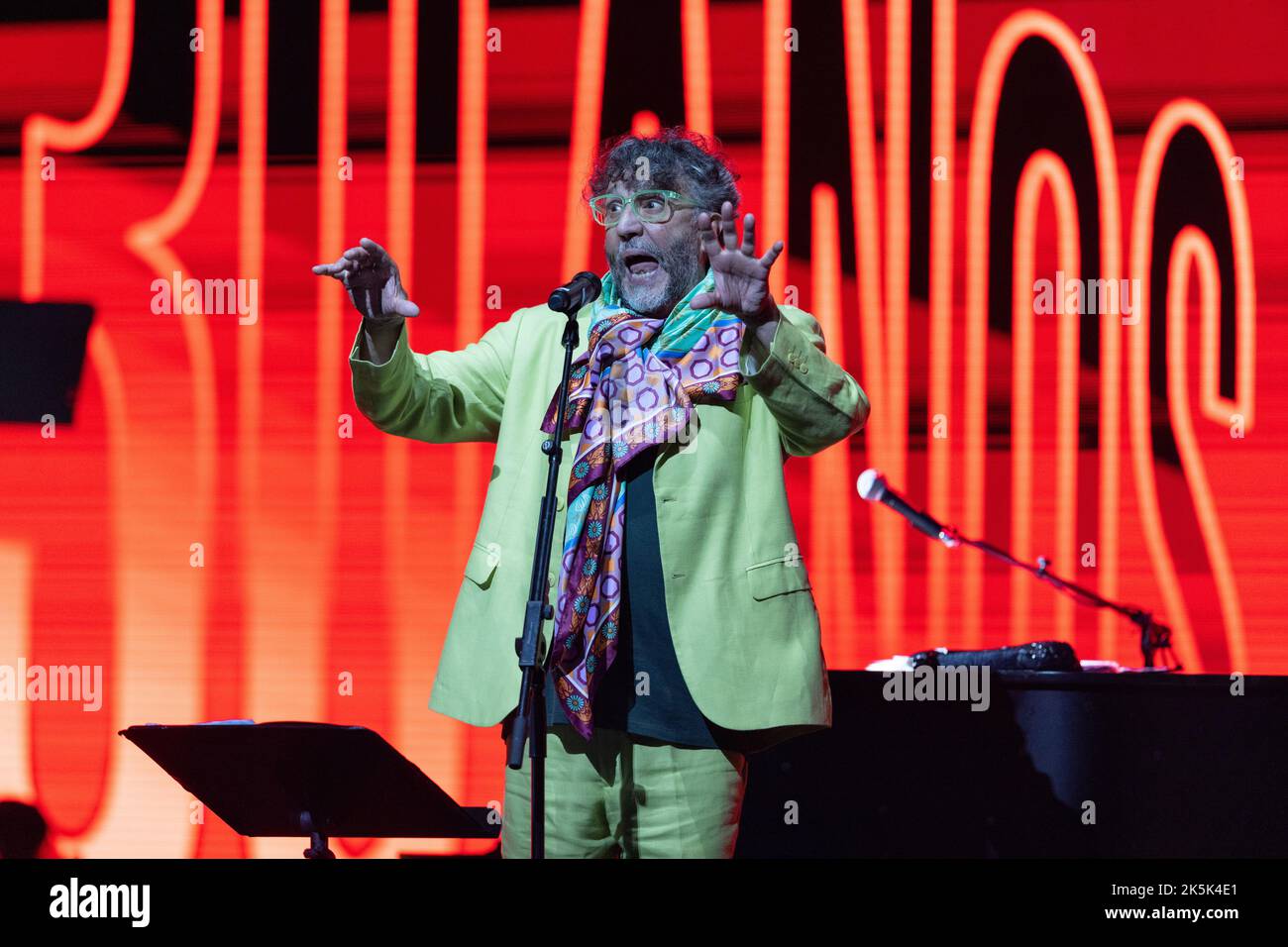 Miami, Florida, USA. 8th Oct 2022. MIAMI, FL- OCT 8: Fito Paez performs ...