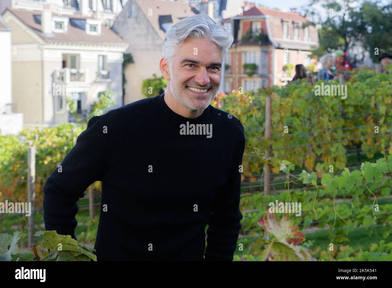 François Vincentelli attends the official grape cutting ceremony in ...