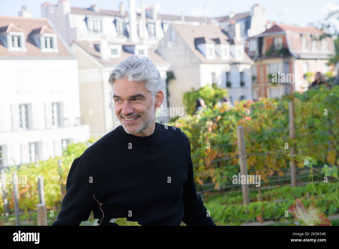 François Vincentelli attends the official grape cutting ceremony in ...
