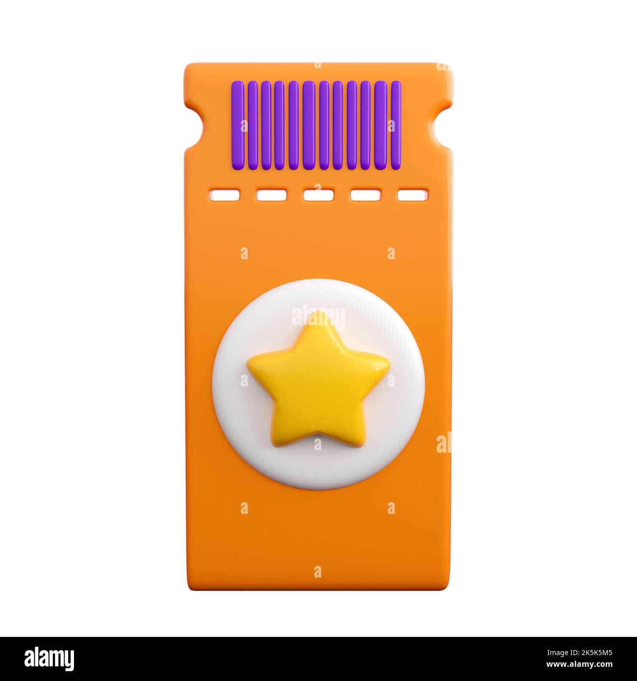 3d cinema ticket. Realistic trendy design concept of traveling, booking ...