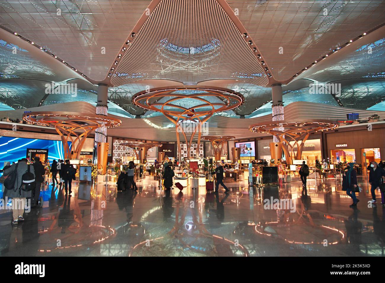 Interior of Istanbul Airport, Turkey Stock Photo - Alamy